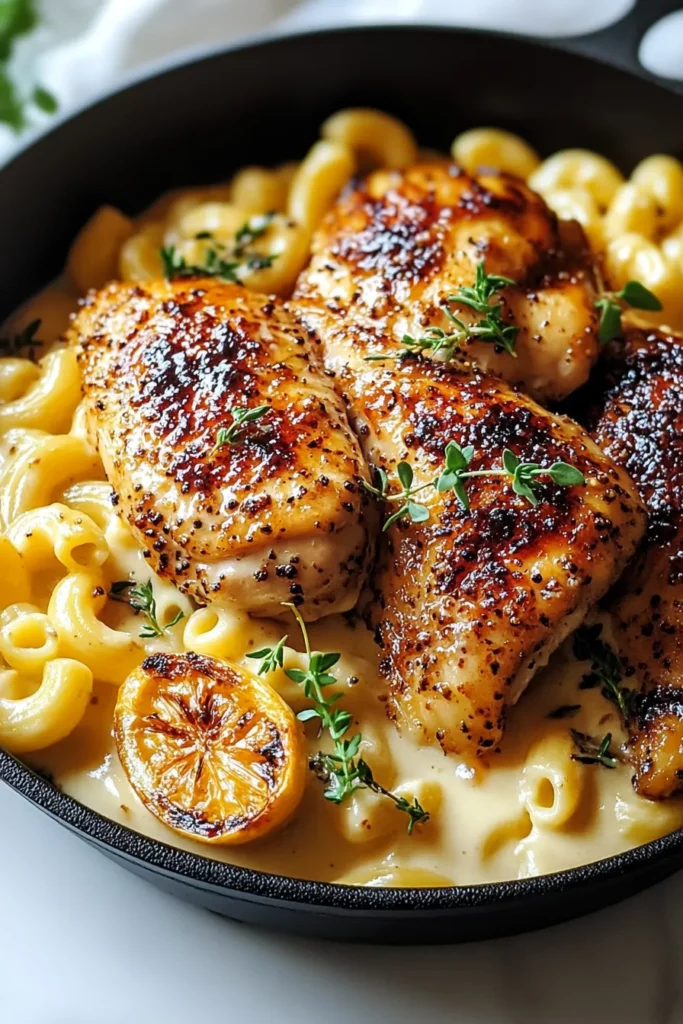 Sweet and Spicy Honey Pepper Chicken with Creamy Macaroni Cheese – Eva ...