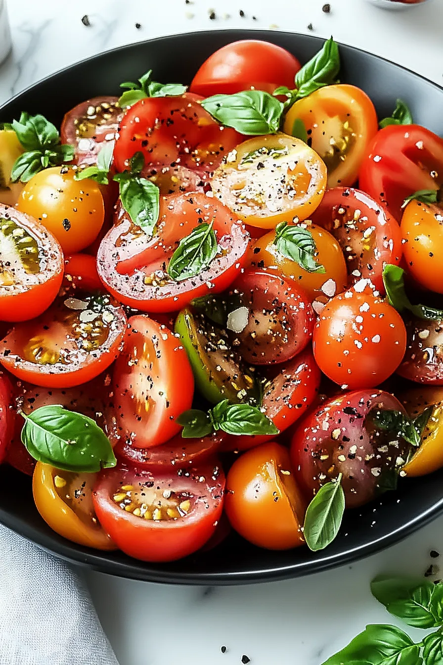 Marinated Tomatoes Salad – Eva Recipe