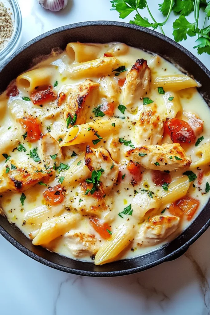 Cheesy Chicken Pasta – Eva Recipe