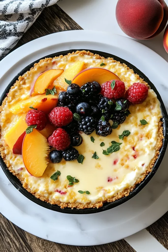 Summer Berry and Peach Cheesecake – Eva Recipe