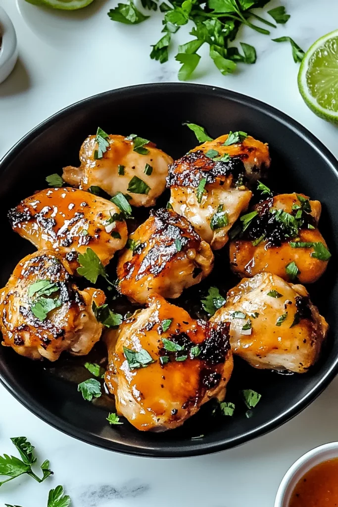 Grilled Honey Buffalo Chicken Thighs – Eva Recipe
