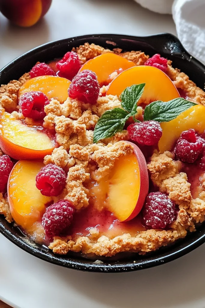 Peach and Raspberry Cobbler – Eva Recipe