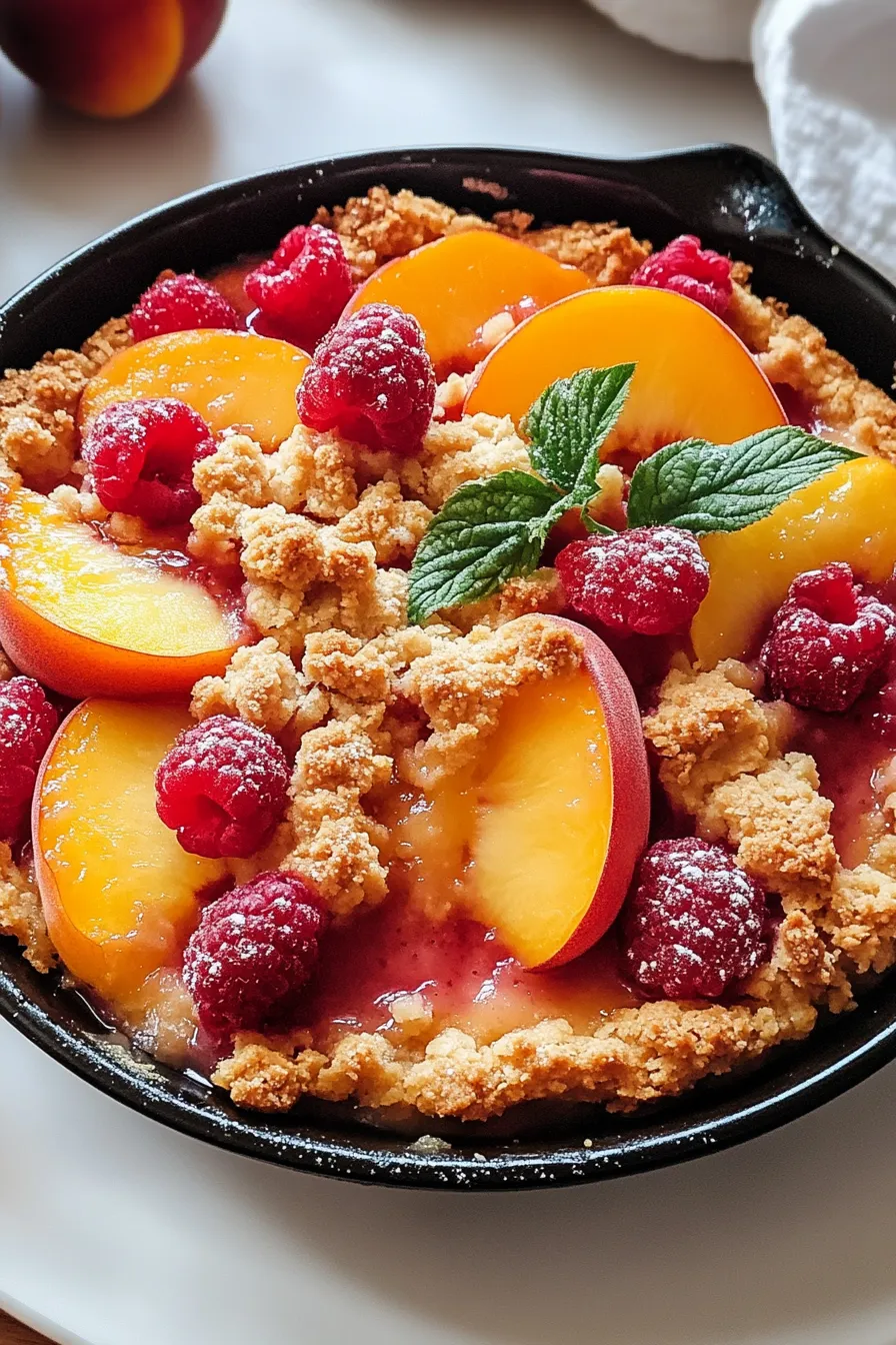 Peach and Raspberry Cobbler – Eva Recipe