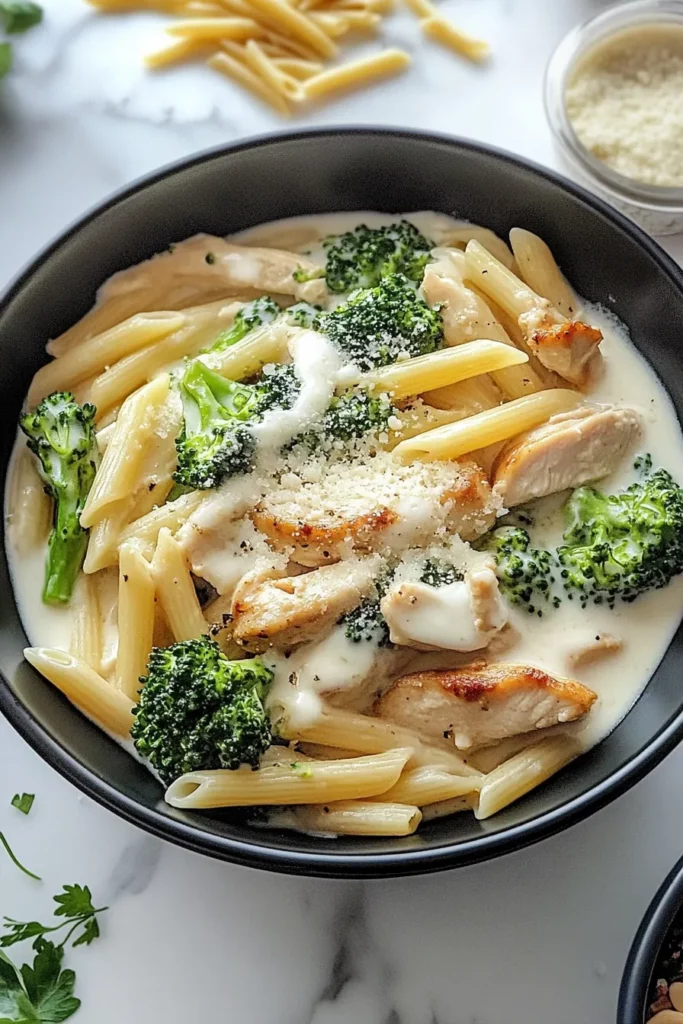 Creamy Broccoli and Chicken Penne – Eva Recipe