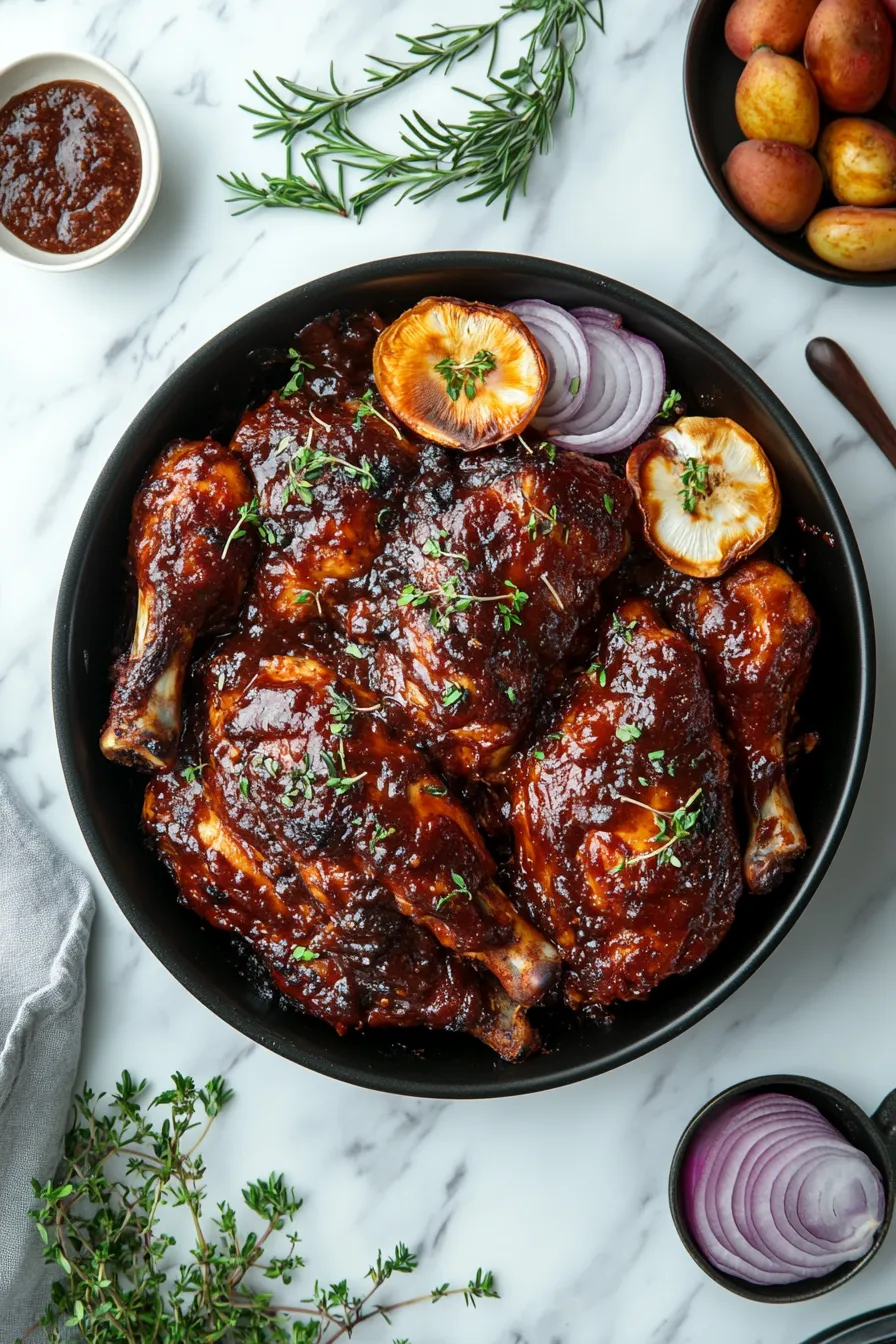 Slow Cooker BBQ Pulled Chicken – Eva Recipe