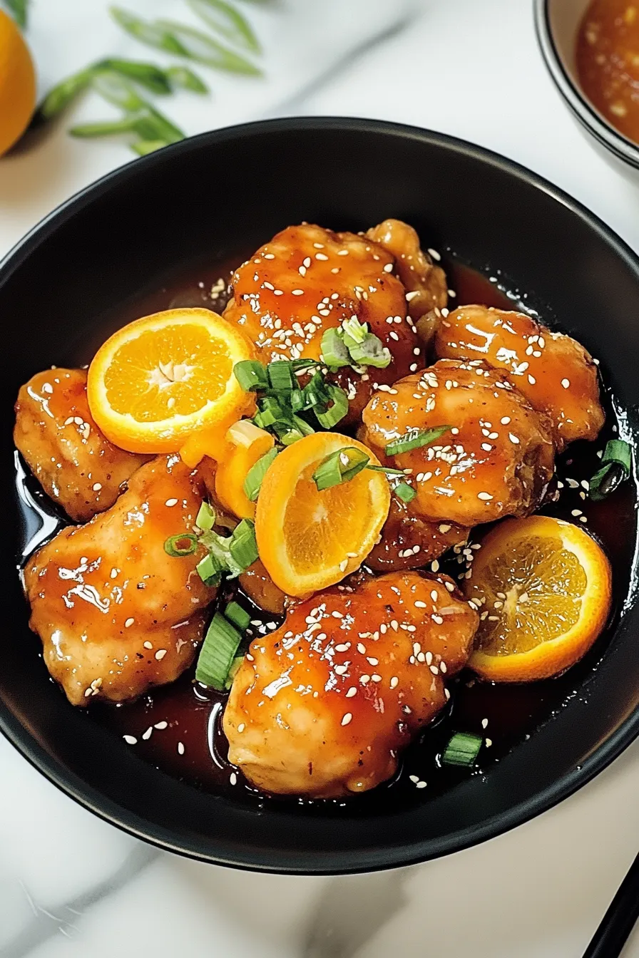 Crispy Orange Chicken with Sticky Glaze – Eva Recipe