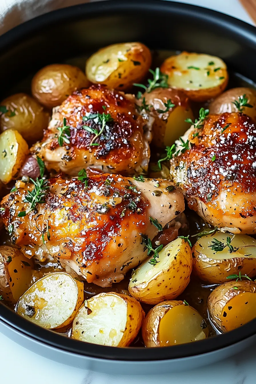 Garlic Parmesan Chicken and Potatoes – Eva Recipe