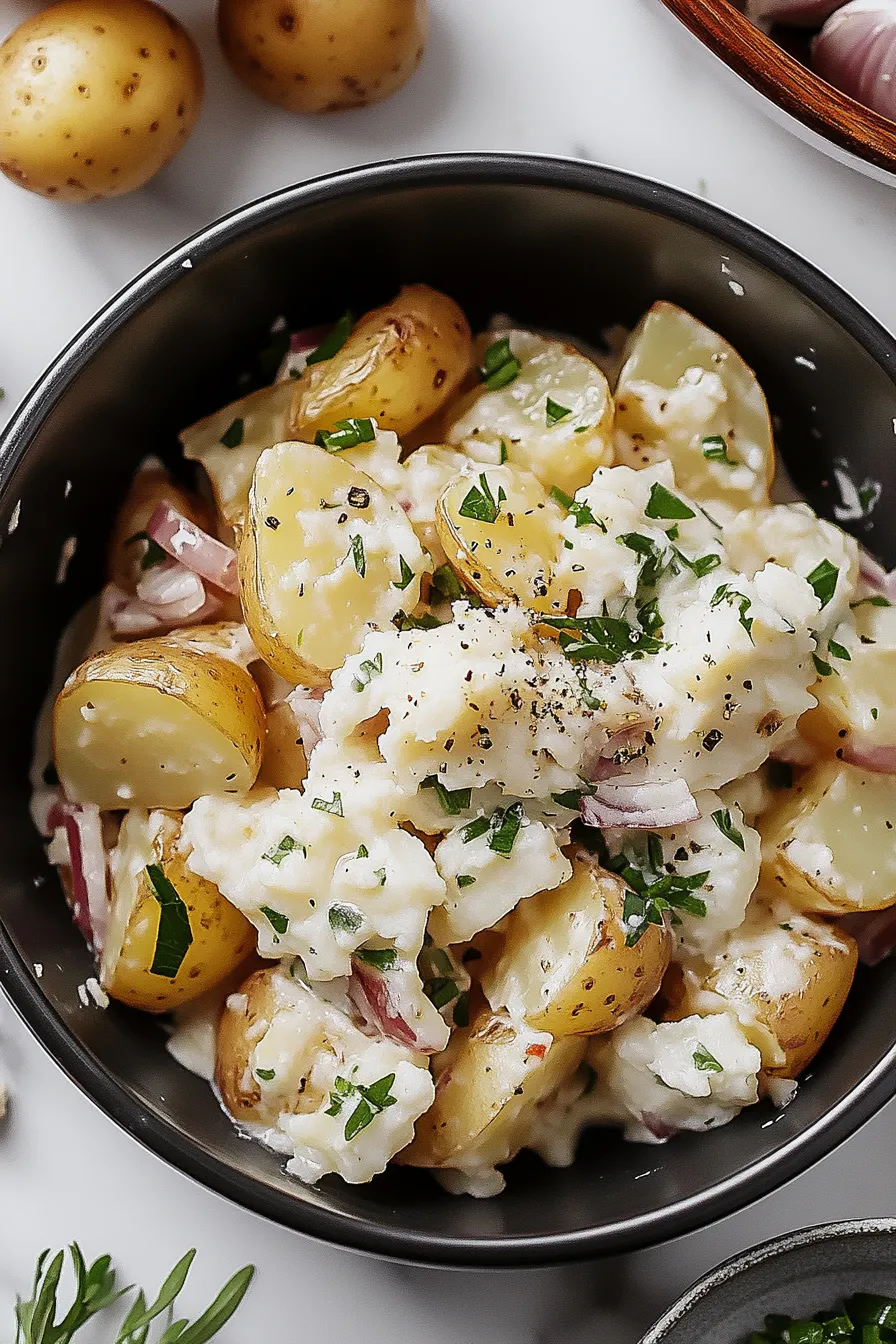 Crispy Smashed Potato Salad – Eva Recipe