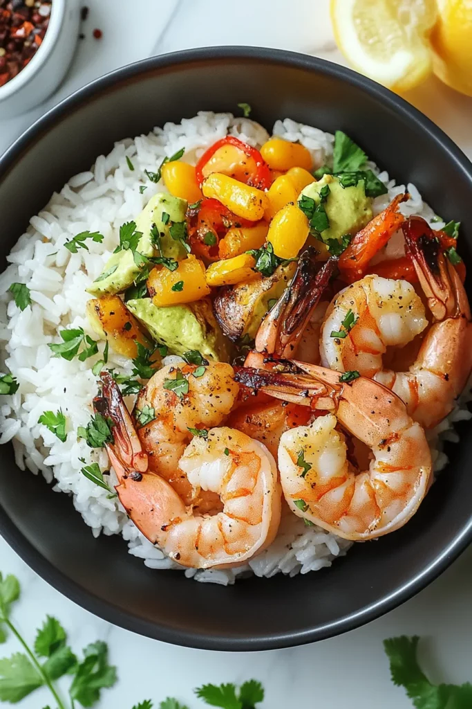 Fiesta Shrimp Rice Bowl – Eva Recipe