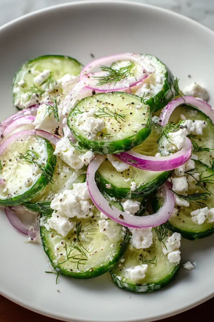 Cucumber Feta Salad – Eva Recipe