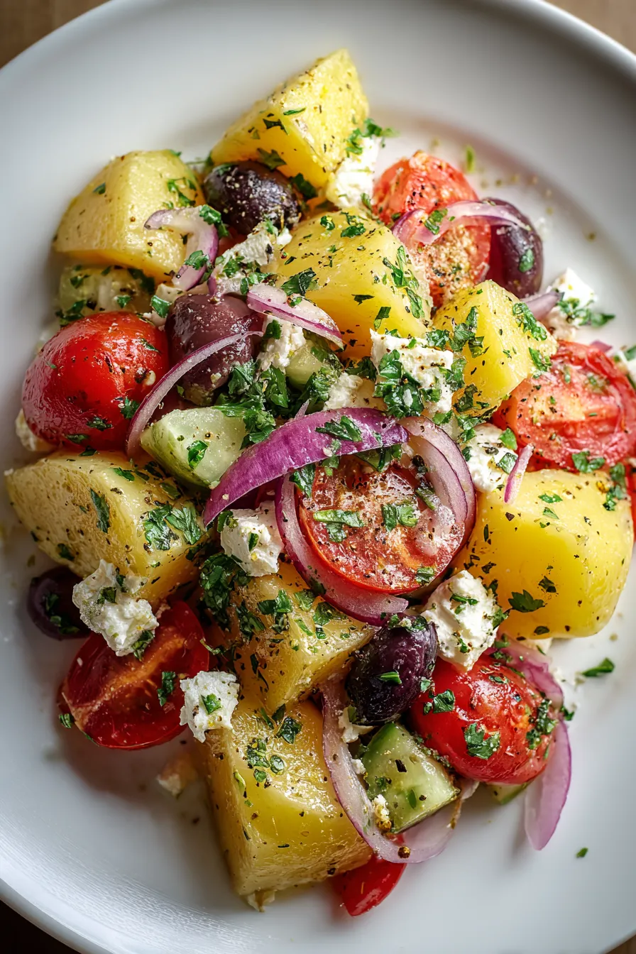 Greek Potato Salad – Eva Recipe