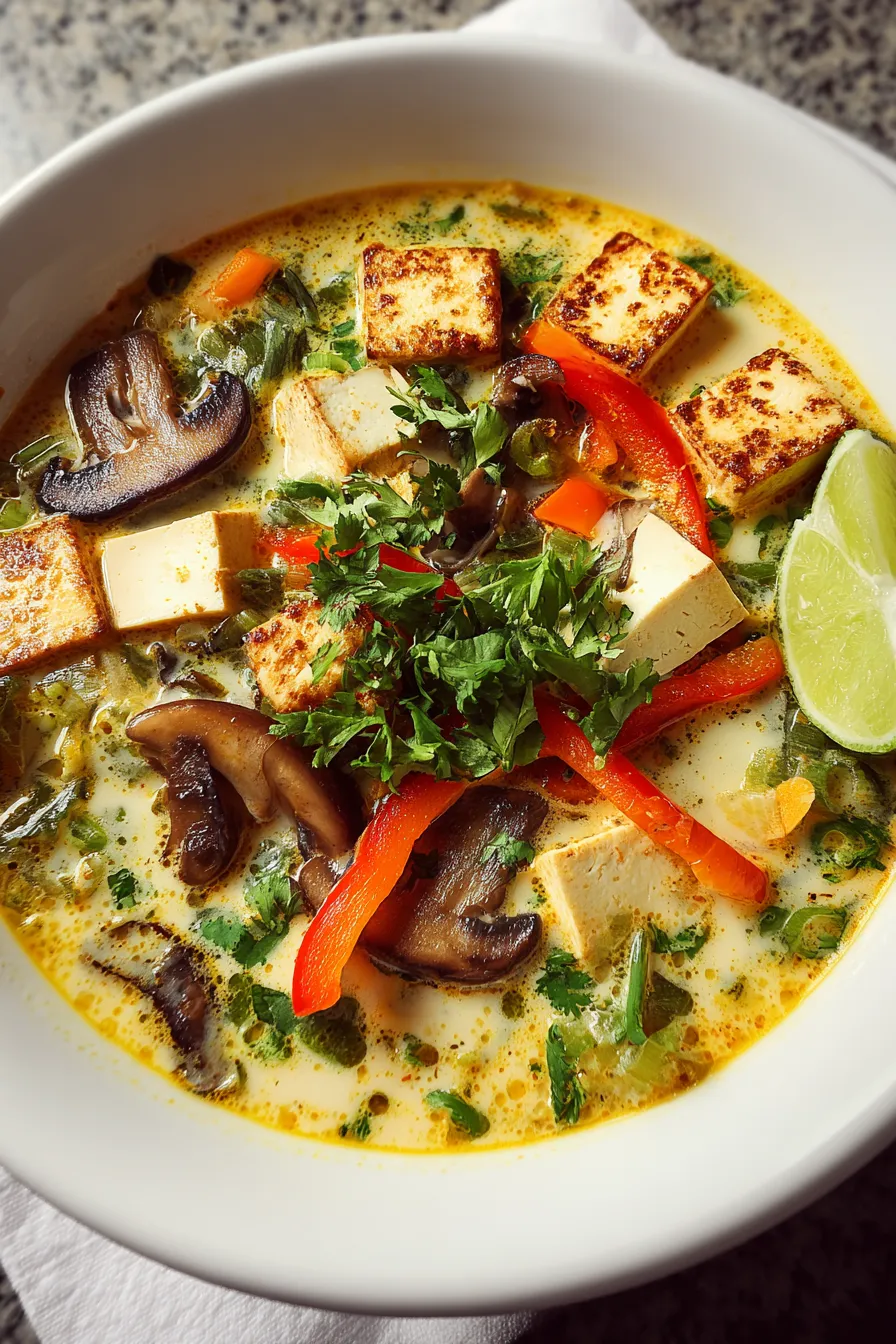 Coconut Tofu Soup – Eva Recipe