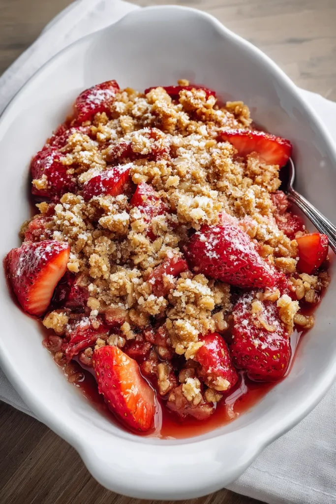 Strawberry Rhubarb Crisp – Eva Recipe