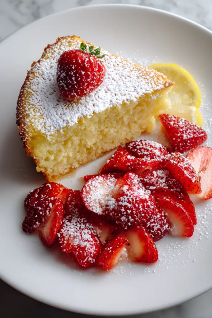 Lemon Cake & Strawberries – Eva Recipe