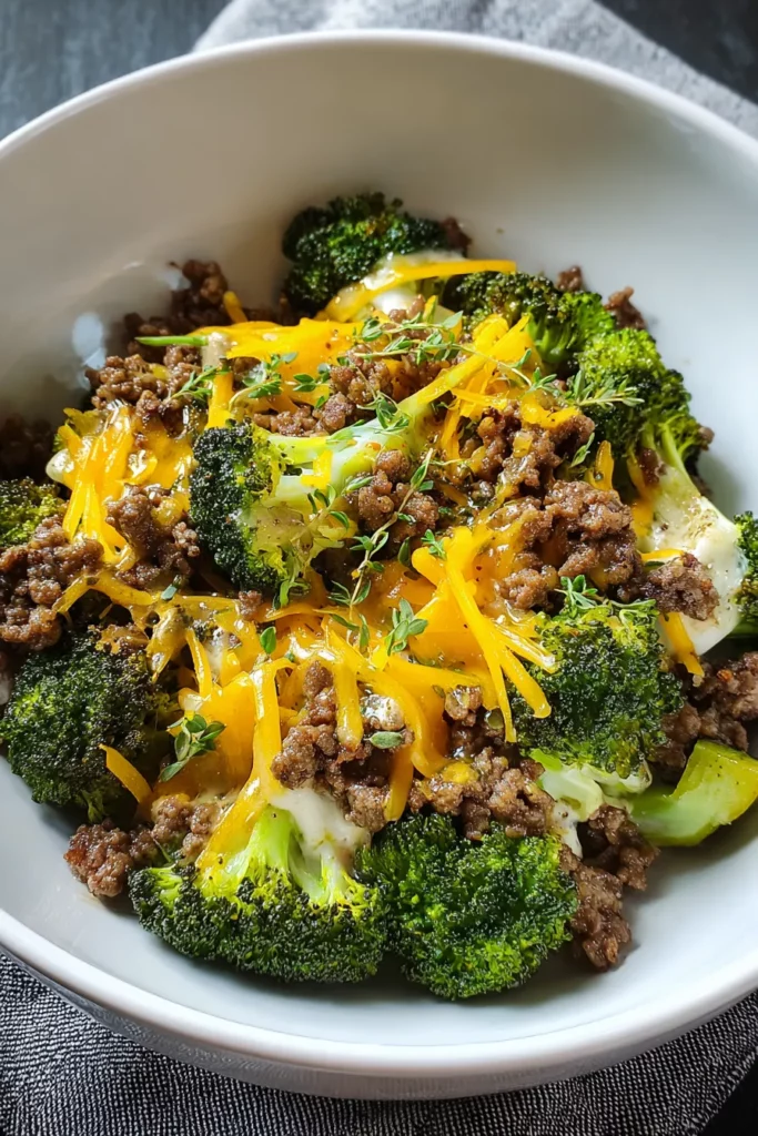 Keto Hamburger Broccoli Skillet – Eva Recipe