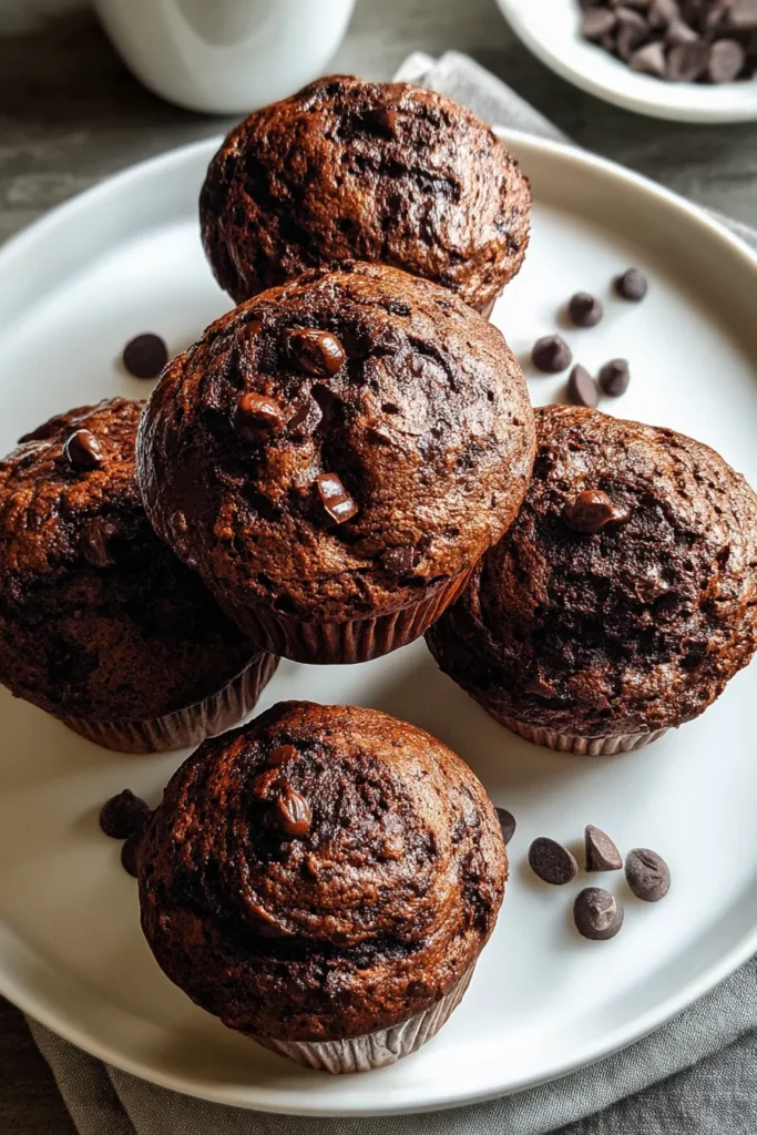Sour Cream Double Chocolate Muffins – Eva Recipe