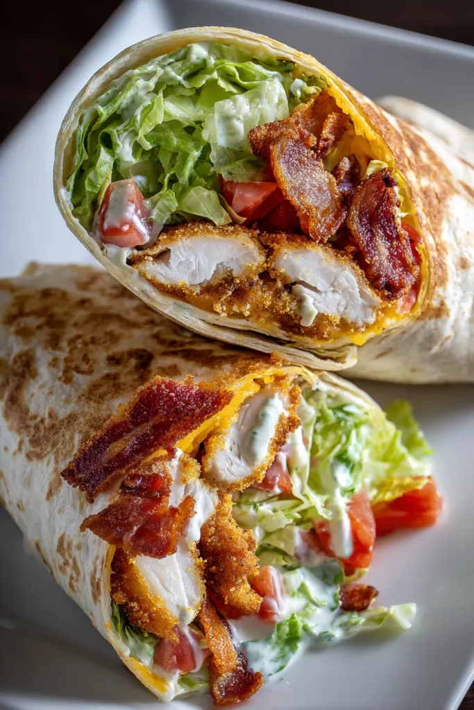 Crispy Chicken Bacon Ranch Wrap – Eva Recipe