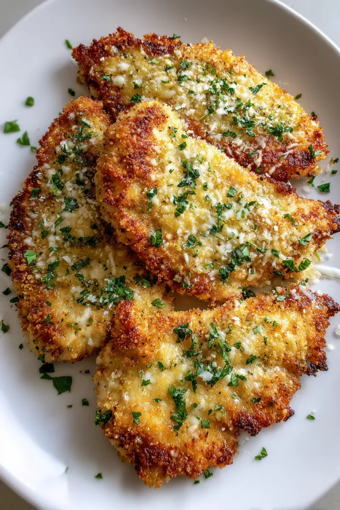 Creamy Garlic Parmesan Crusted Chicken – Eva Recipe