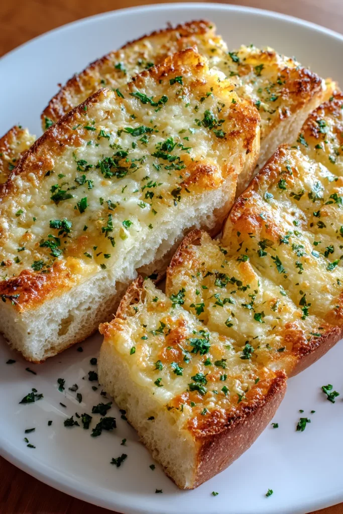 Oven-Baked Cheesy Garlic Bread – Eva Recipe