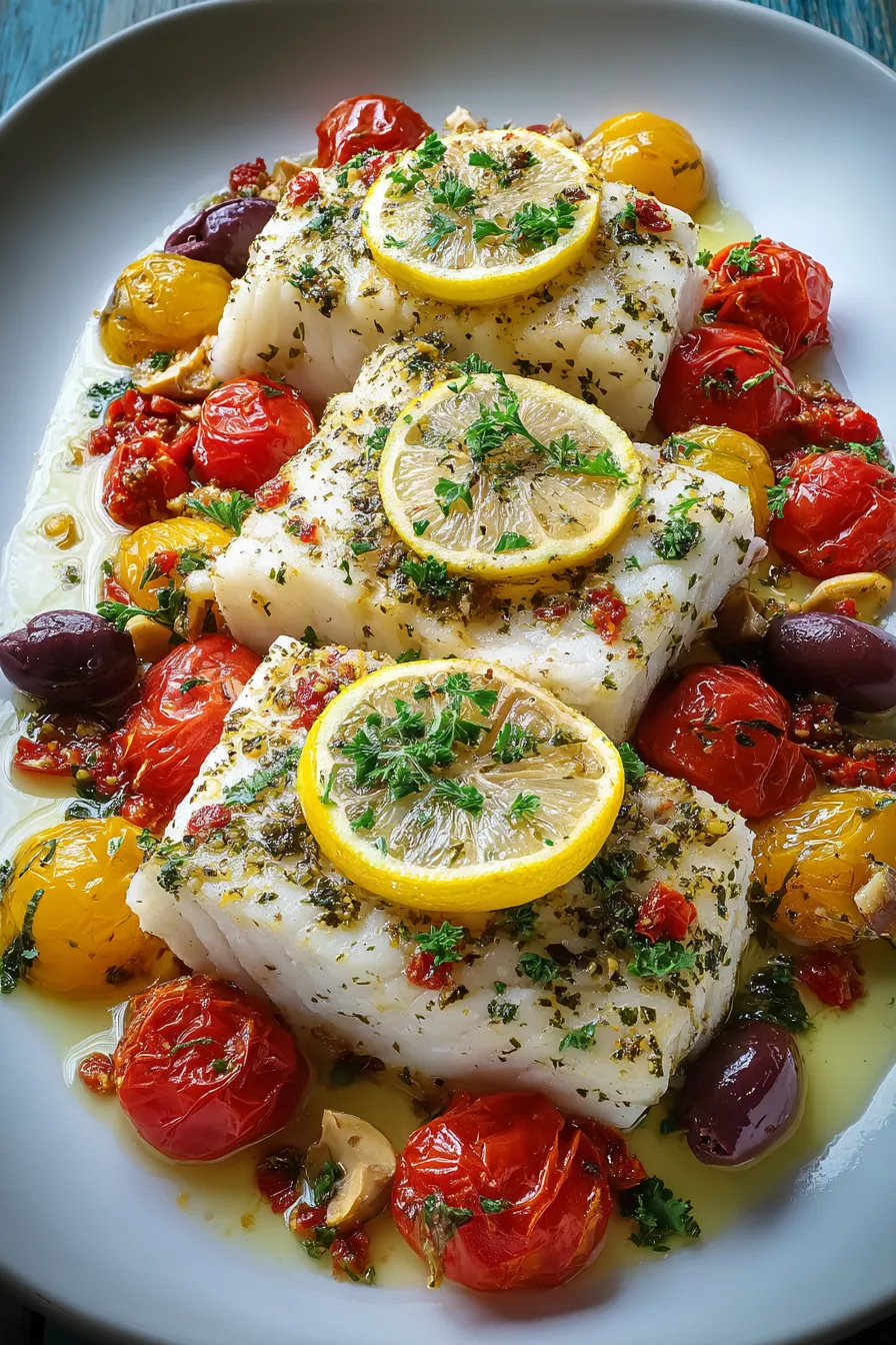 Mediterranean Baked Fish – Eva Recipe