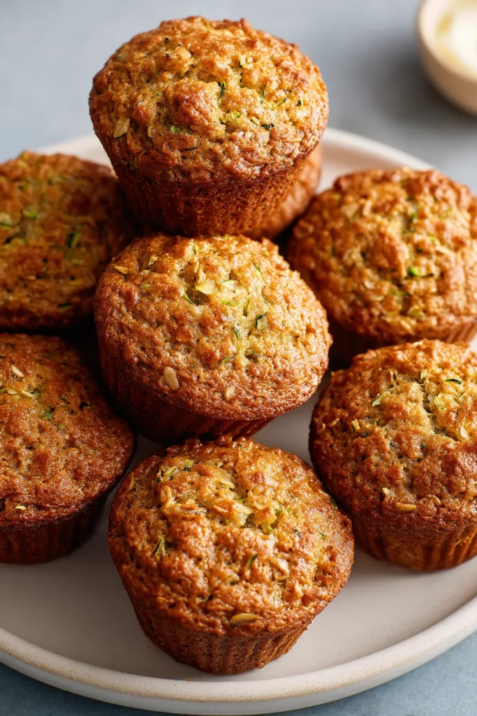 Zucchini Oatmeal Muffins – Eva Recipe