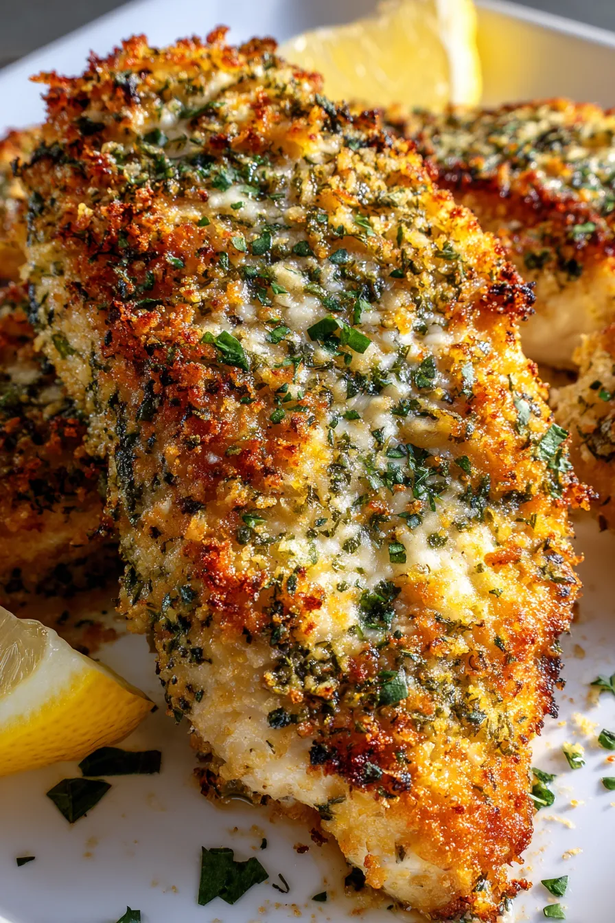 Herb-Crusted Baked Parmesan Chicken – Eva Recipe