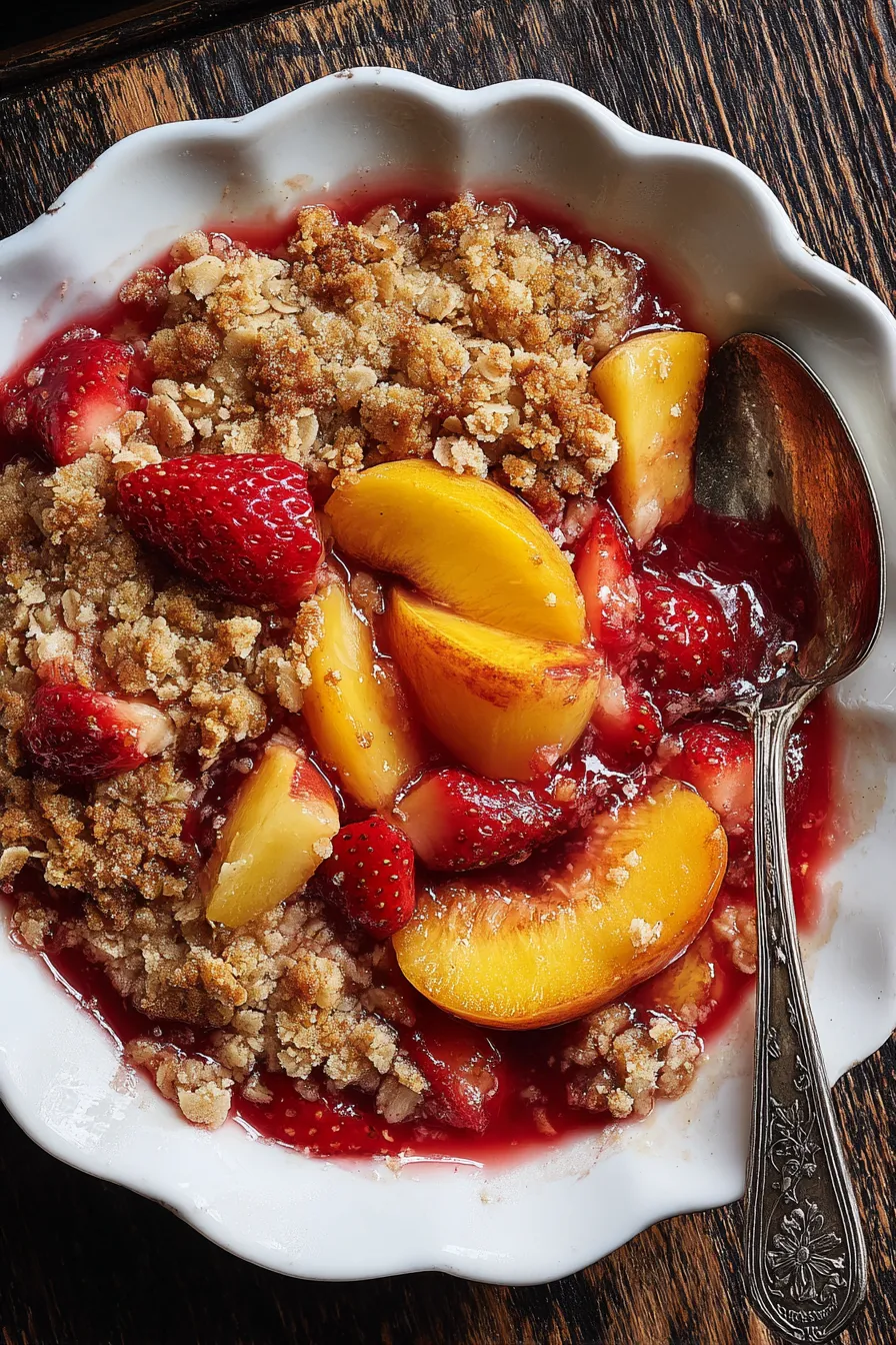 Strawberry Peach Crisp – Eva Recipe