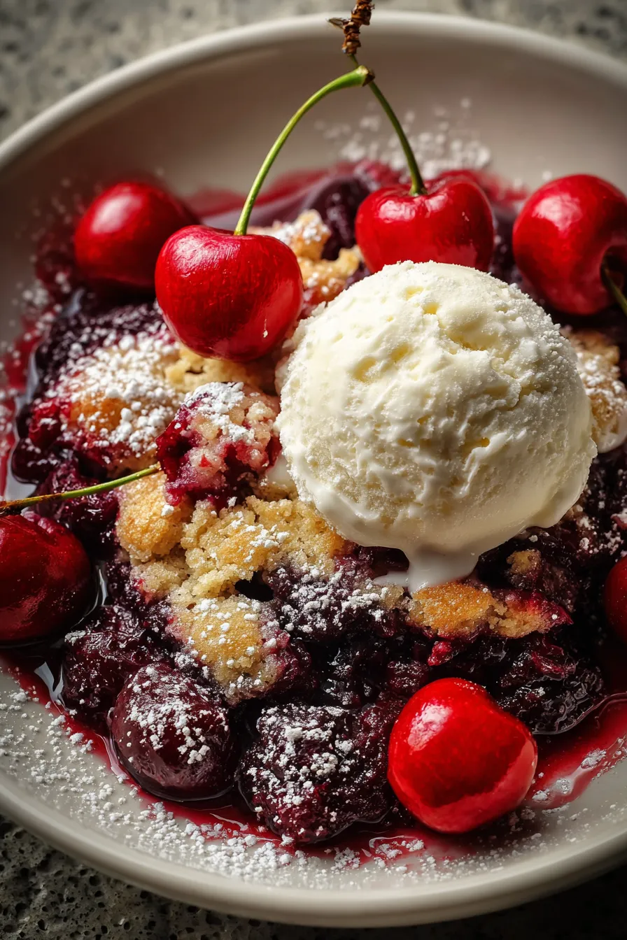 Sweet Cherry Cobbler – Eva Recipe