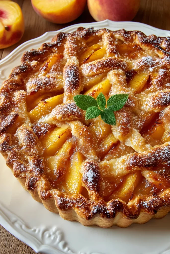 Warm Spiced Baked Peach Pie – Eva Recipe