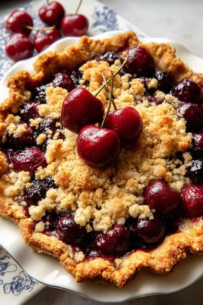 Cherry Crumb Pie – Eva Recipe
