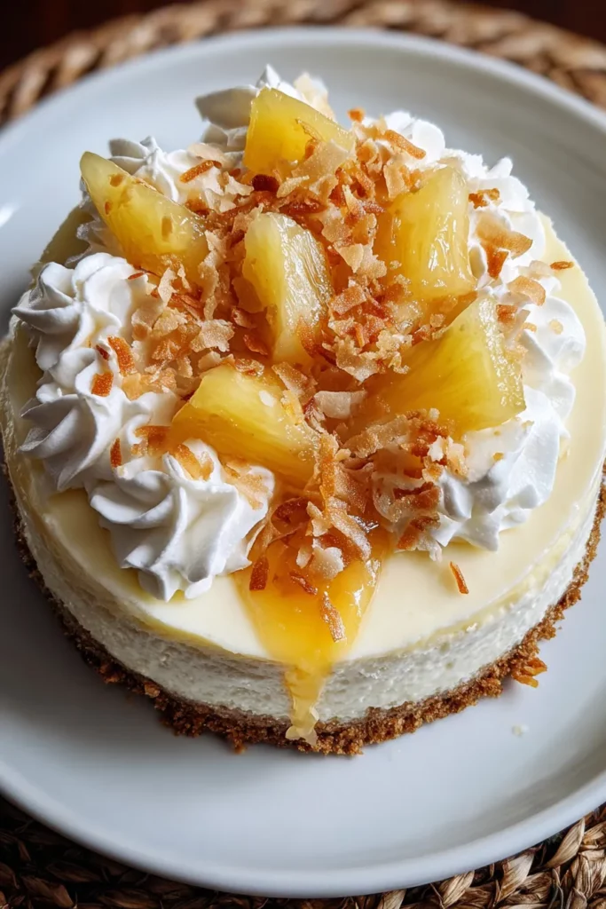 Coconut Pineapple Cheesecake – Eva Recipe