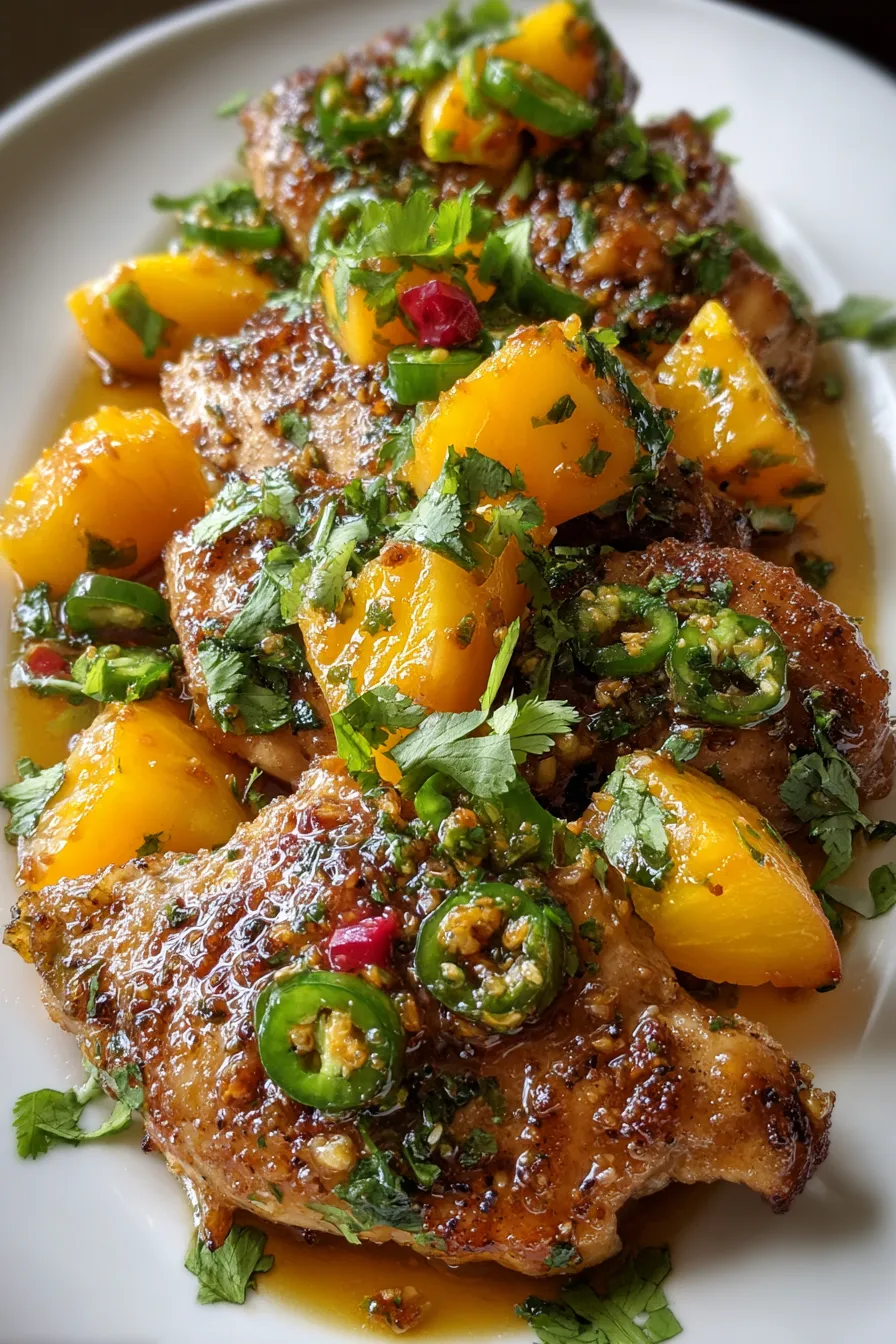 Jalapeno Peach Chicken – Eva Recipe