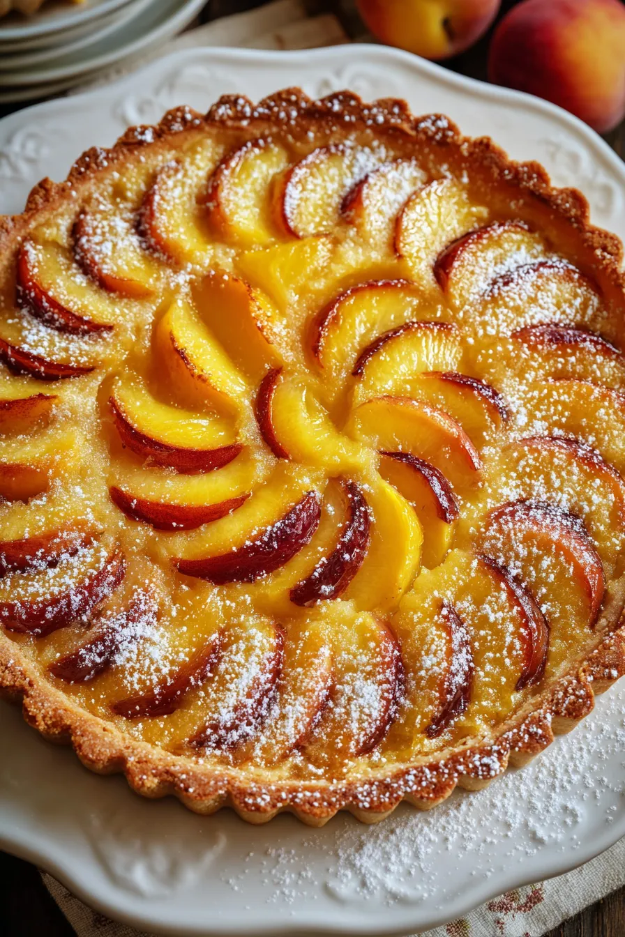 Rustic French Baked Peach Tart – Eva Recipe