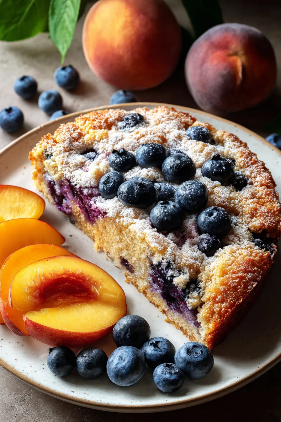 Peach and Blueberry Greek Yogurt Cake – Eva Recipe
