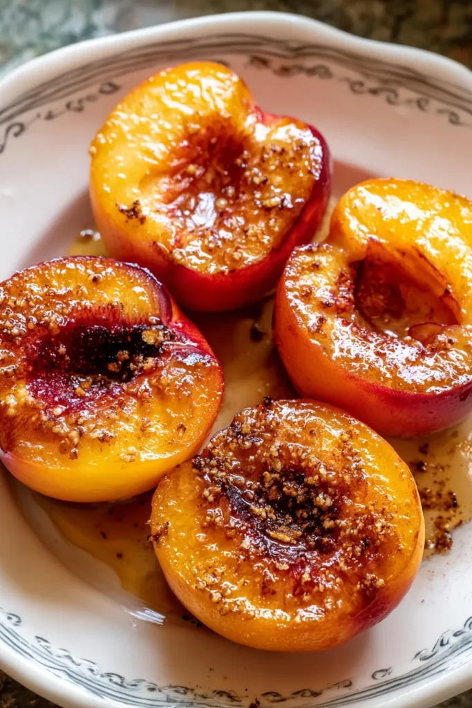 Sweet Honey-Glazed Baked Peaches – Eva Recipe