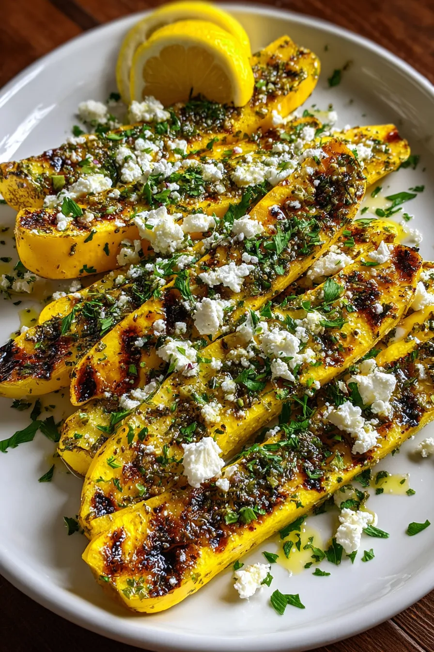 Grilled Mediterranean Yellow Squash – Eva Recipe