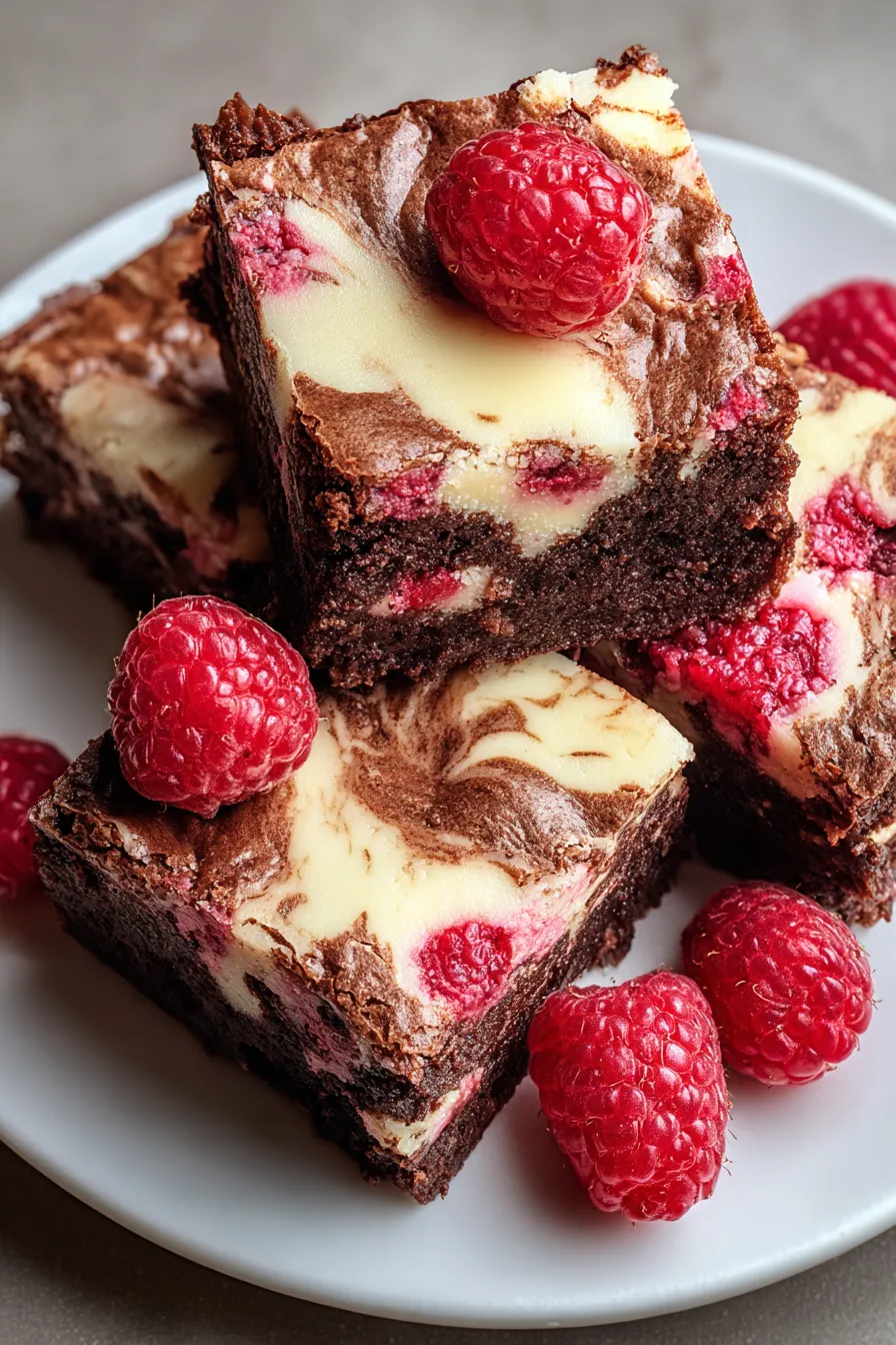 Raspberry Swirl Brownies – Eva Recipe
