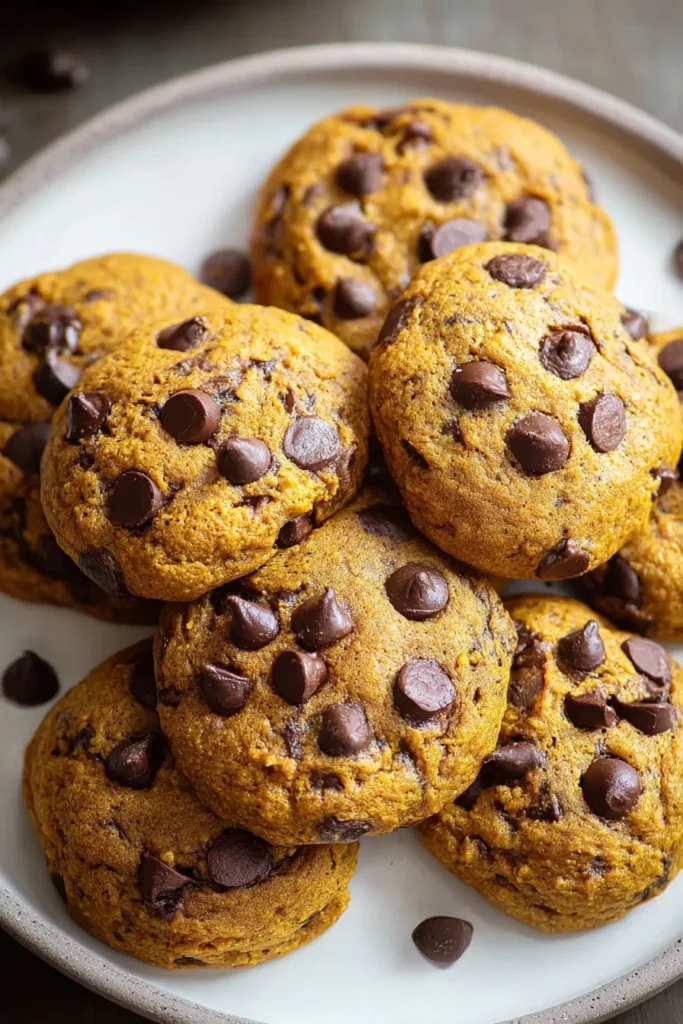 Chewy Pumpkin Chocolate Chip Cookies – Eva Recipe