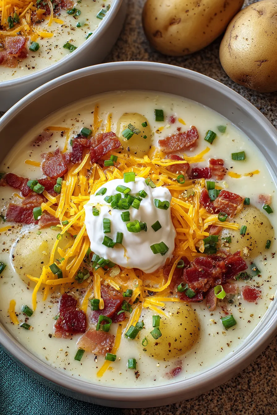 Baked Potato Soup – Eva Recipe