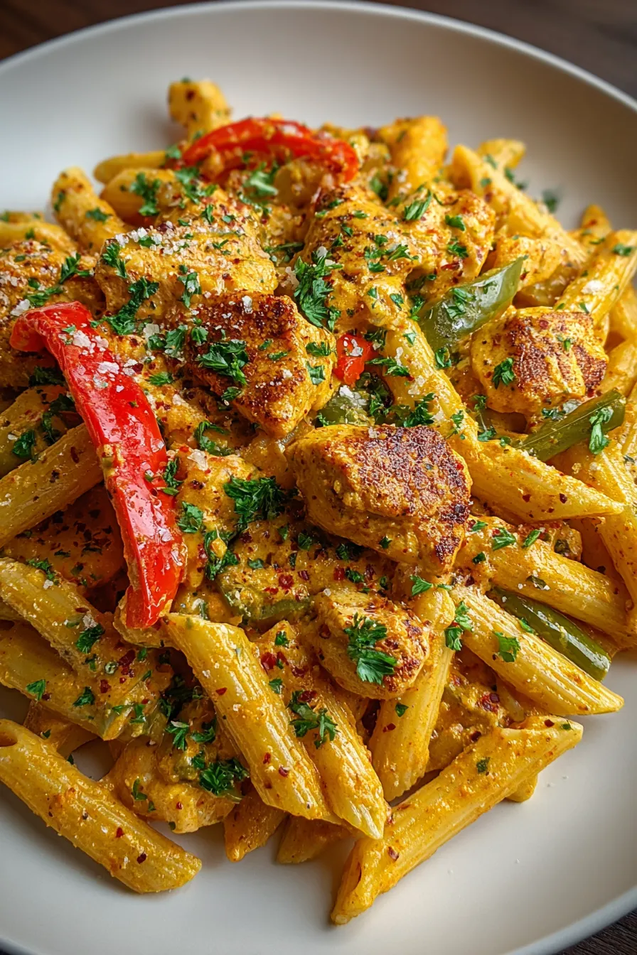 Creamy Spicy Chicken Pasta – Eva Recipe