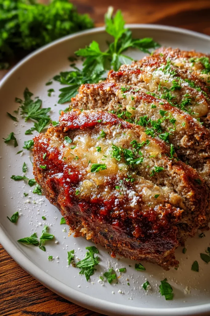 Garlic Parmesan Meatloaf – Eva Recipe