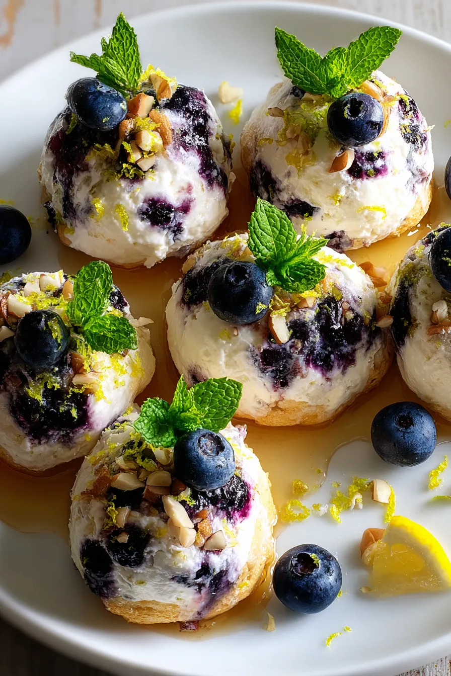 Blueberry and Lemon Zest Cottage Cheese Bites – Eva Recipe