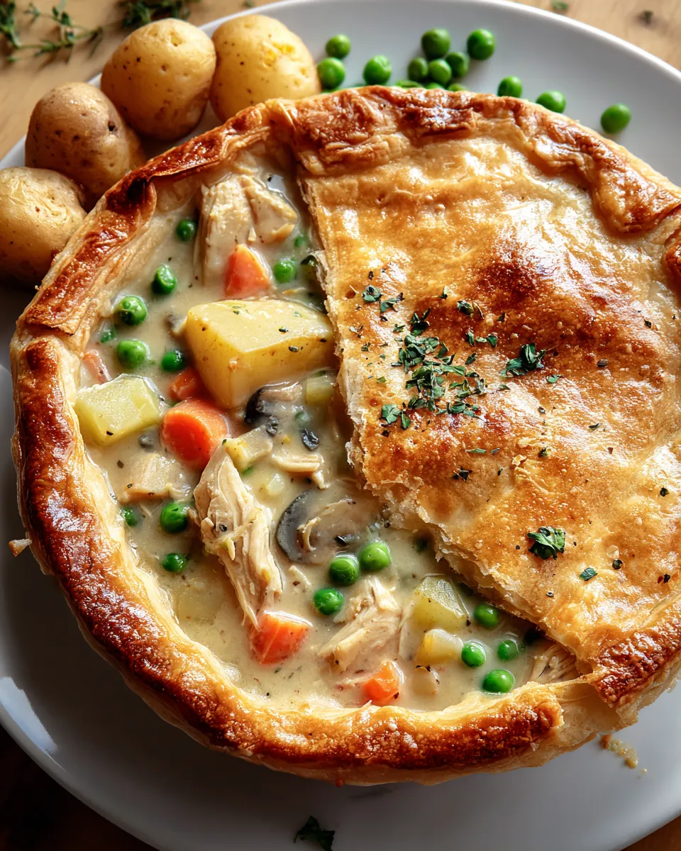 Buttery Chicken Pot Pie – Eva Recipe