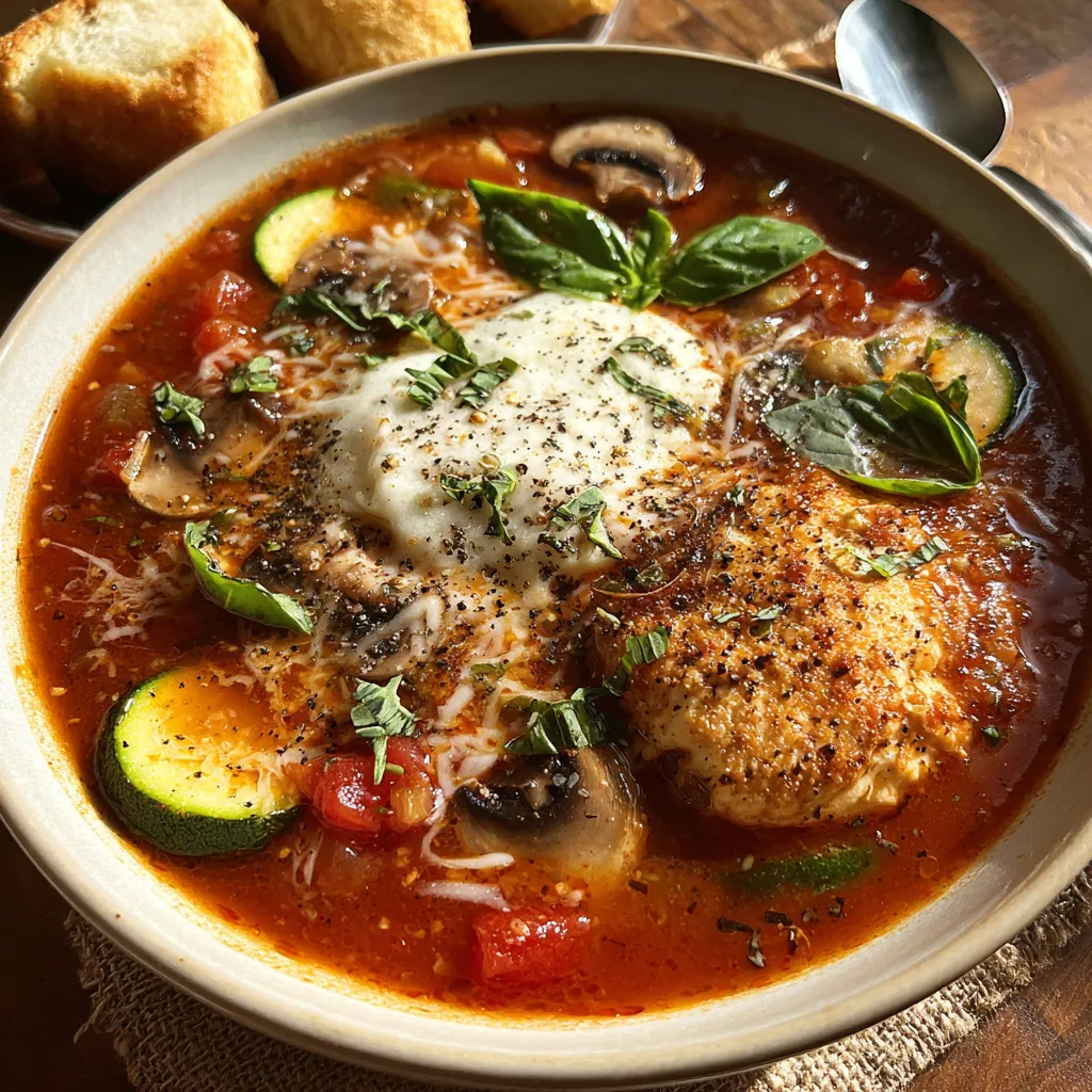 Crockpot Chicken Parmesan Soup – Eva Recipe