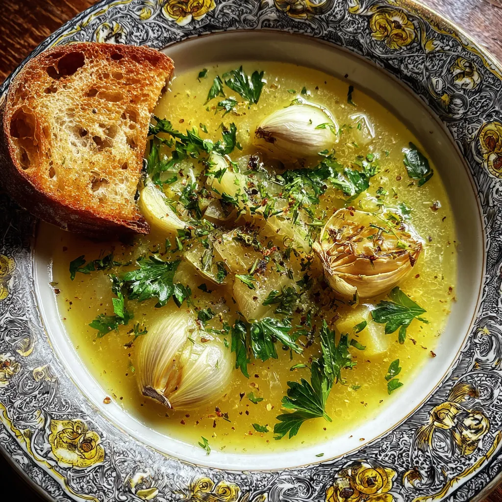 Healing Garlic Soup – Eva Recipe