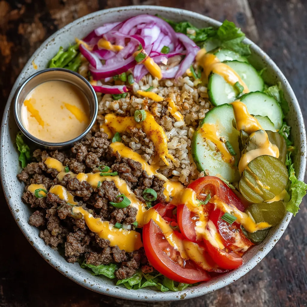 High-Protein Cheeseburger Bowls – Eva Recipe