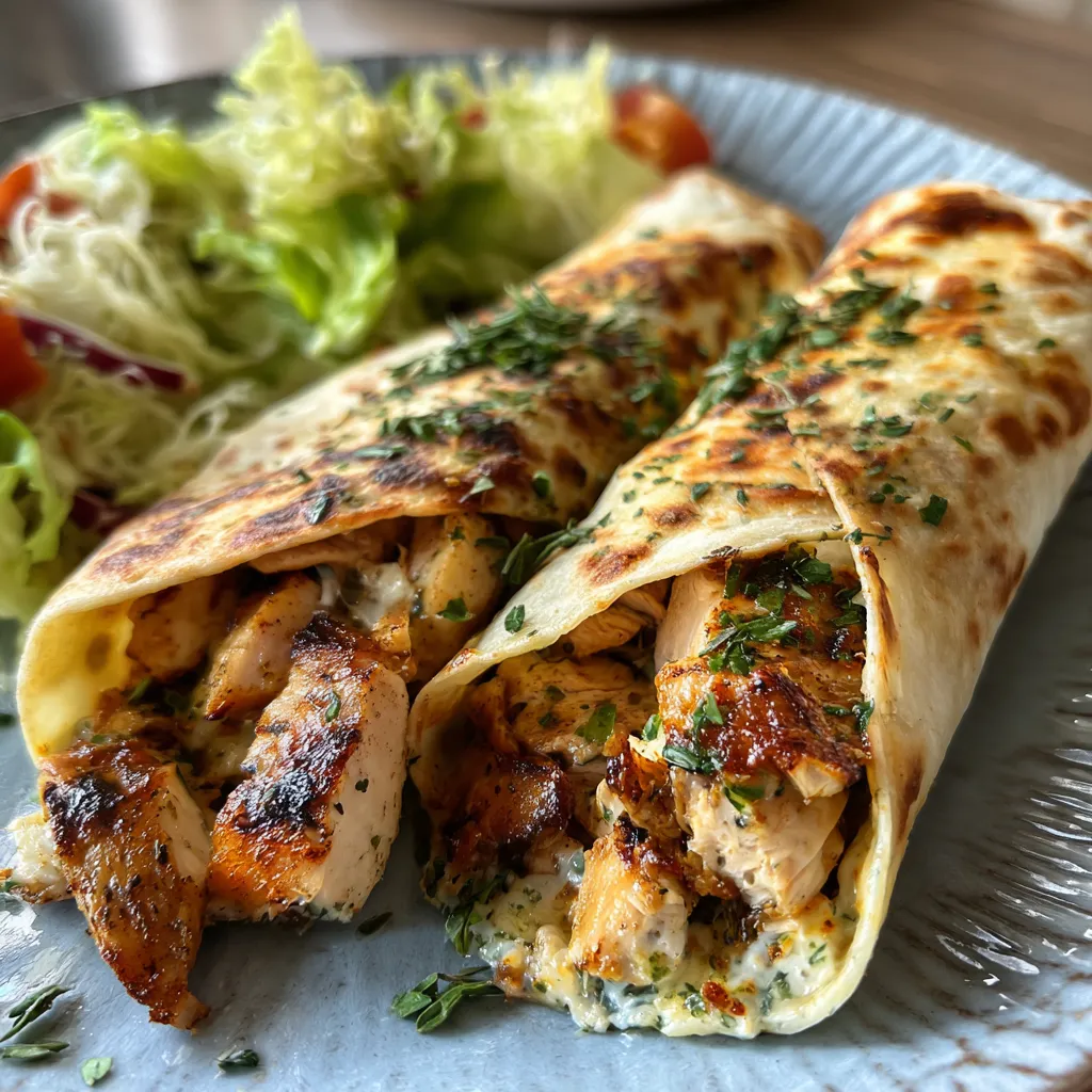 Wraps Mit Hähnchen Und Käse