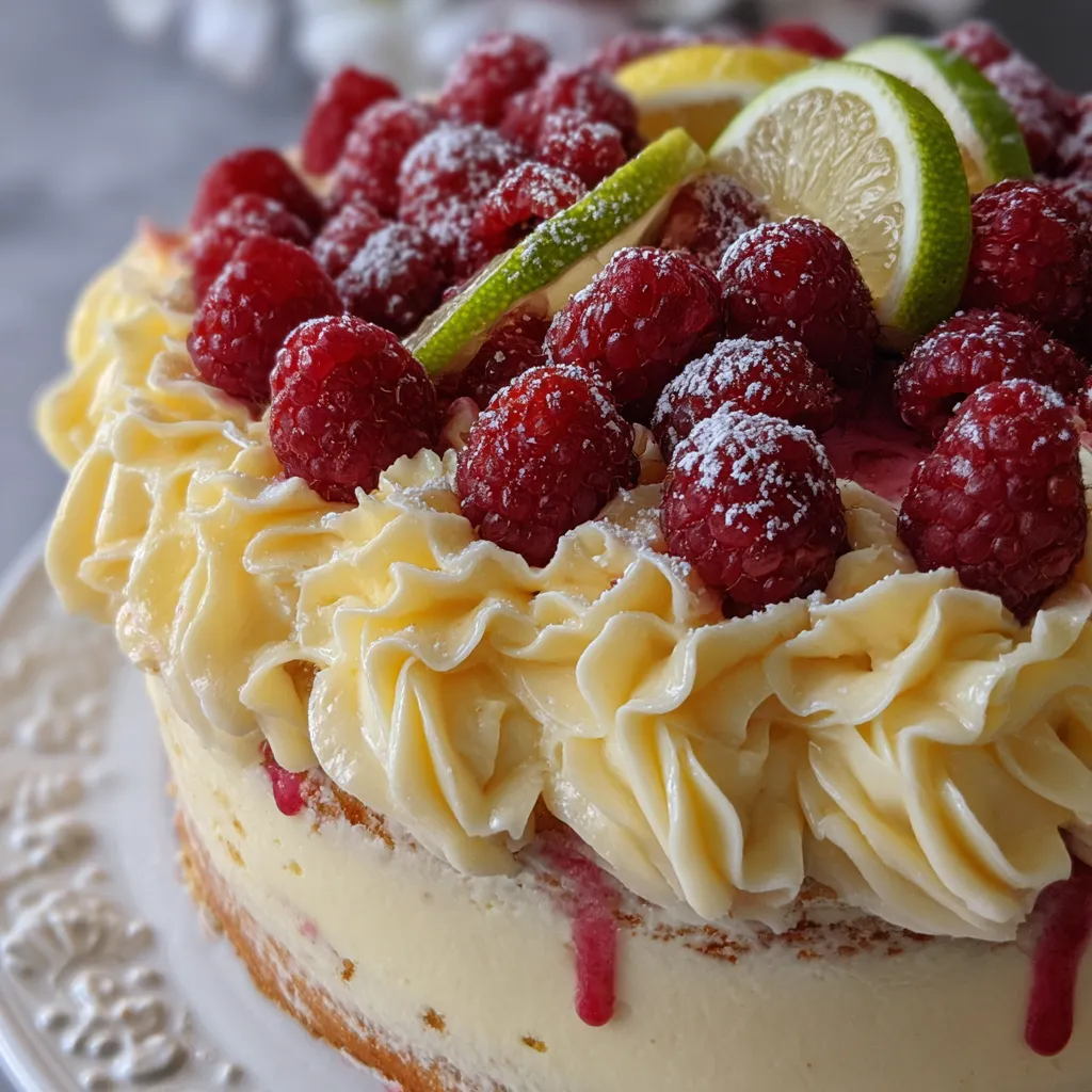 Raspberry Cake with Lemon Buttercream – Eva Recipe